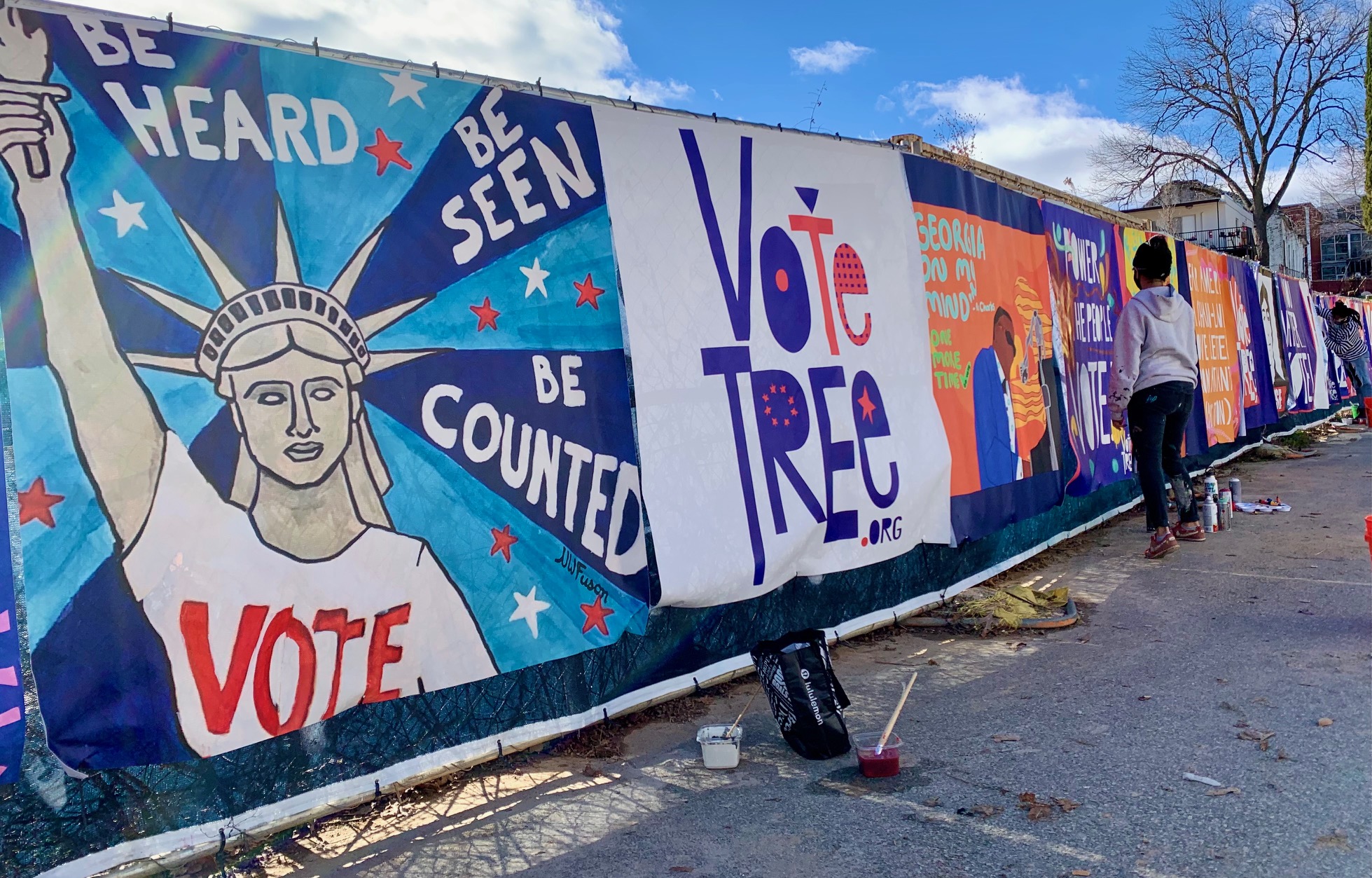 Vote Tree event - Airline Street - Jan. 3, 2021 - Photos by Kelly ...