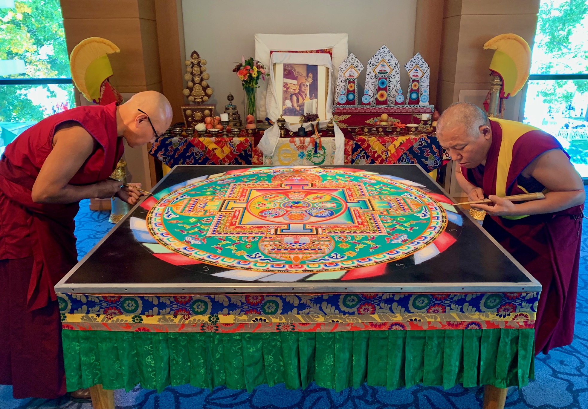 Tibet Week at Emory - Mandala Ceremony - past years - SaportaReport