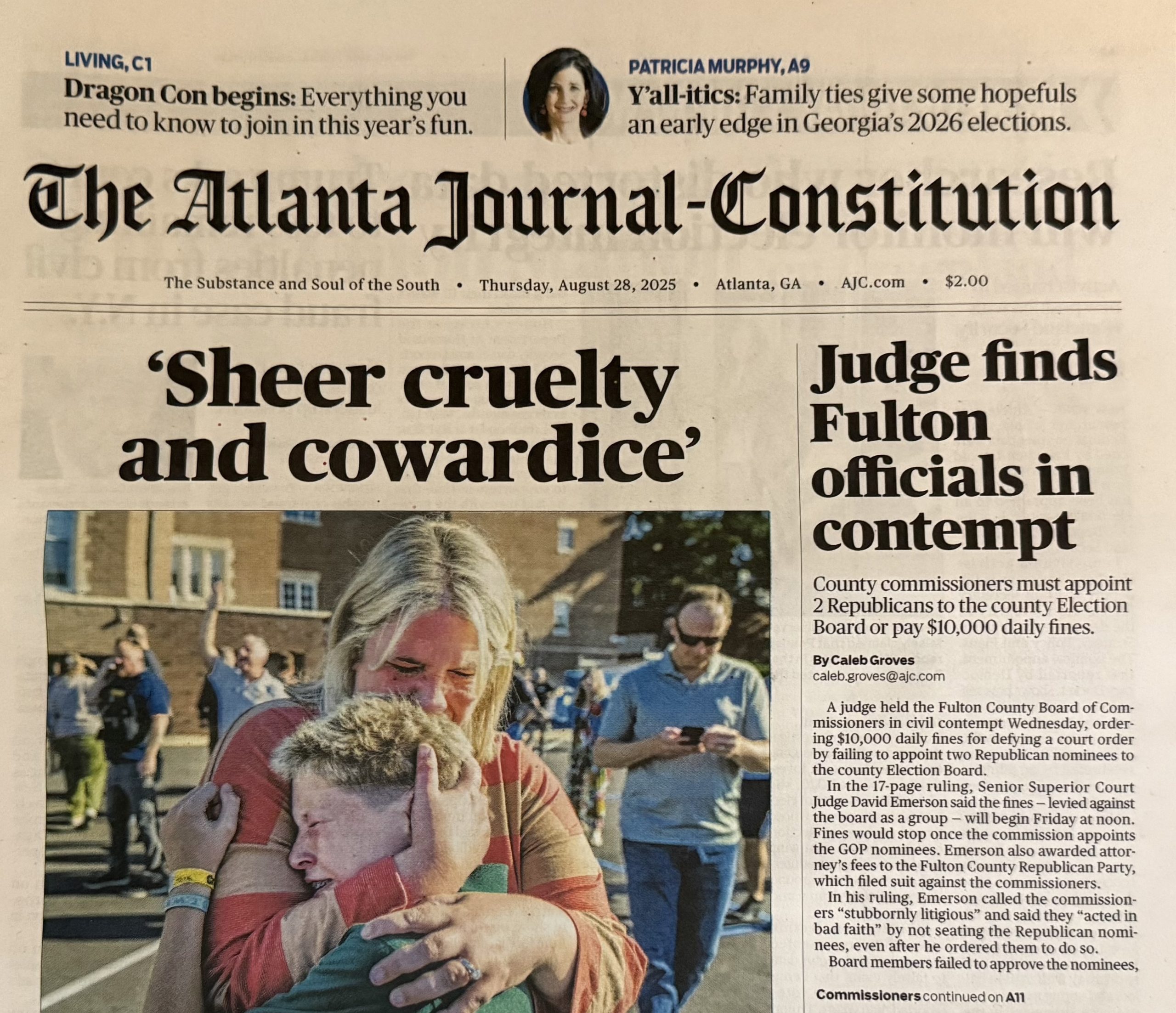 Goodbye print: AJC will cease printing the newspaper by 2026 ...
