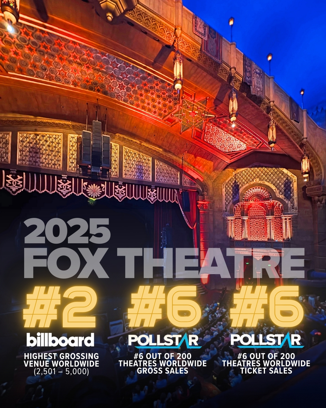 Fox Theatre recognized for another show-stopping year - SaportaReport